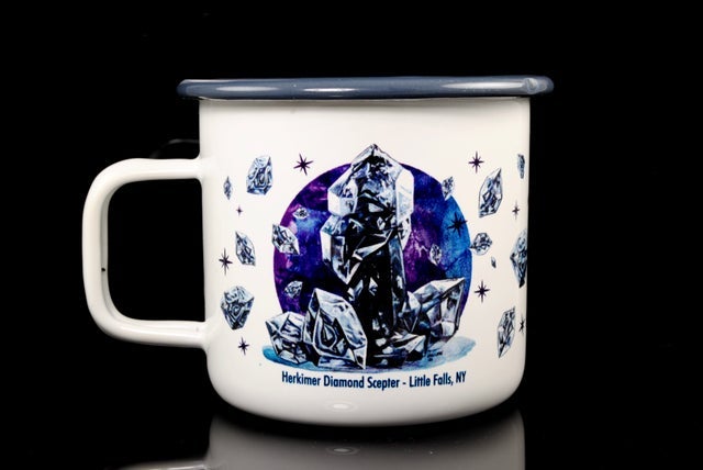 Enamel Herkimer Diamond Mug | Little Falls Diamond Company